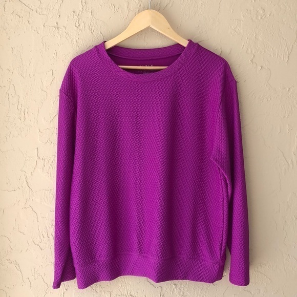 New York Laundry | Tops | New York Laundry Purple Athleisure Top Large ...